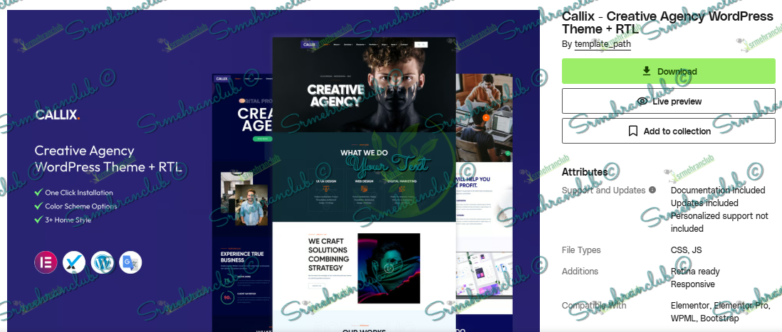 Callix - Creative Agency WordPress Theme + RTL