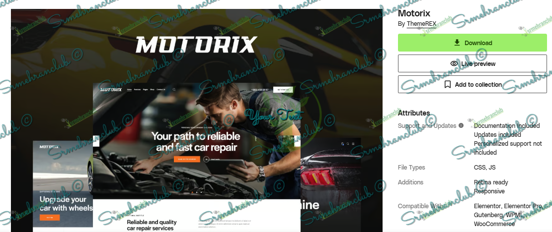Motorix — Car Repair Auto Garage WordPress Theme