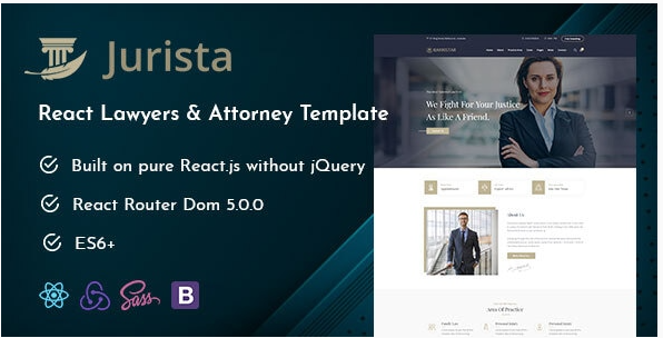 Jurista - Law Firm React Js Template