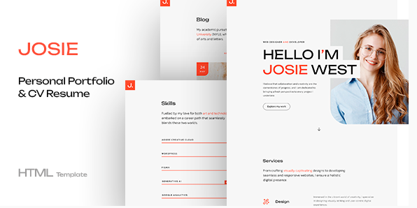 Josie - Personal Portfolio Template