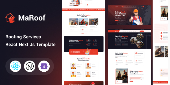 Maroof - Roofing Services React Next Js Template
