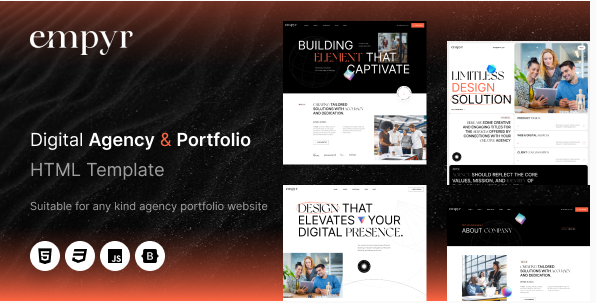 Empyr - Digital Agency & Portfolio Html Template