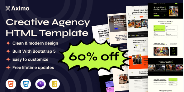 Aximo - Creative Agency HTML Template