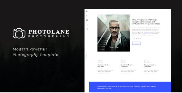 Photolane | Photography HTML Template