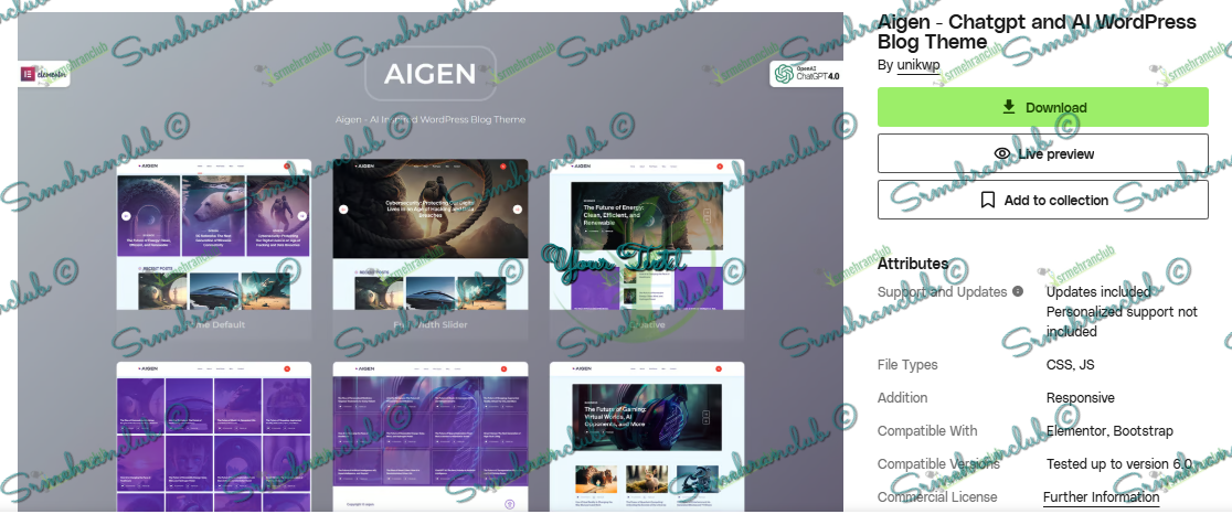 Aigen - Chatgpt and AI WordPress Blog Theme