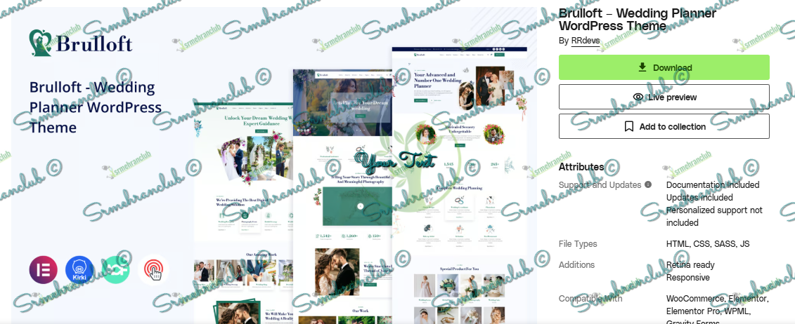 Brulloft – Wedding Planner WordPress Theme