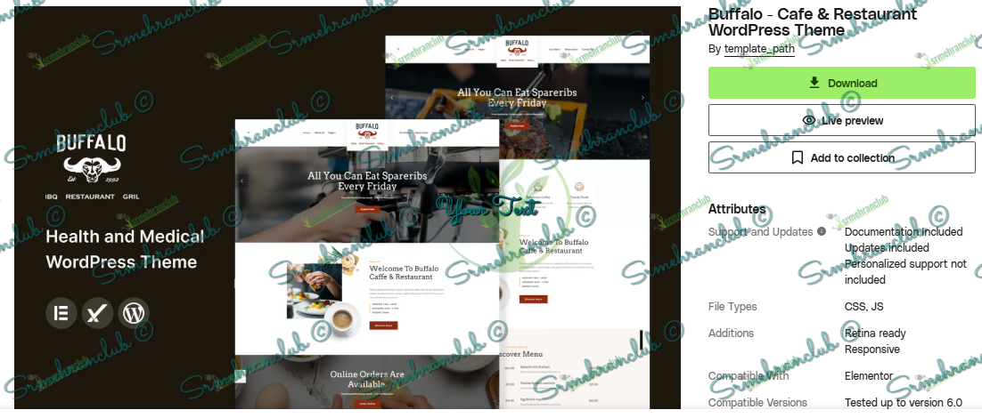 Buffalo - Cafe & Restaurant WordPress Theme