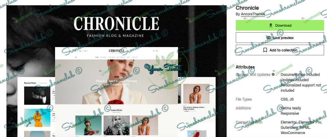Chronicle - Magazine & Blog WordPress Theme