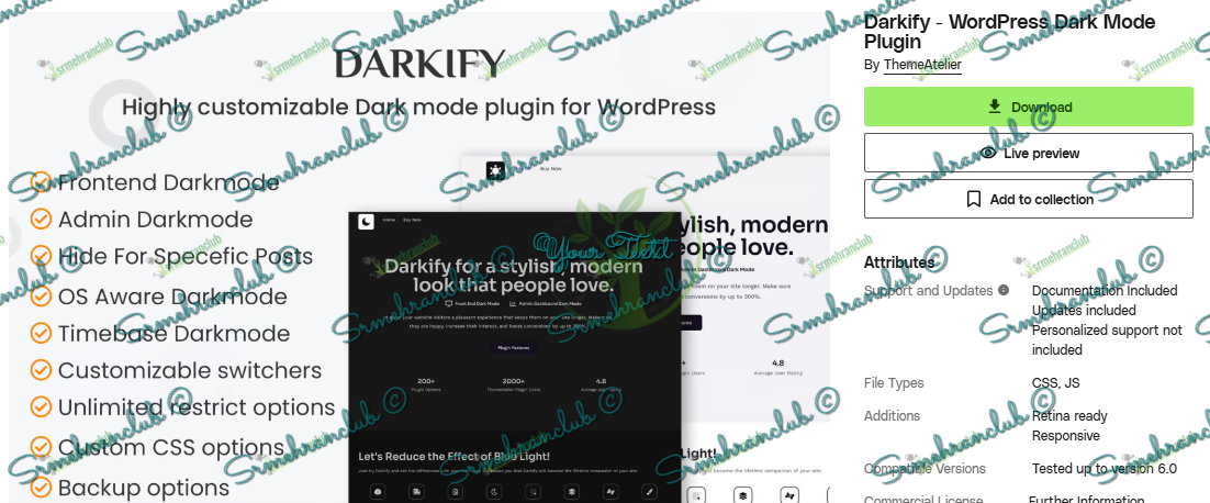 Download Darkify - WordPress Dark Mode Plugin