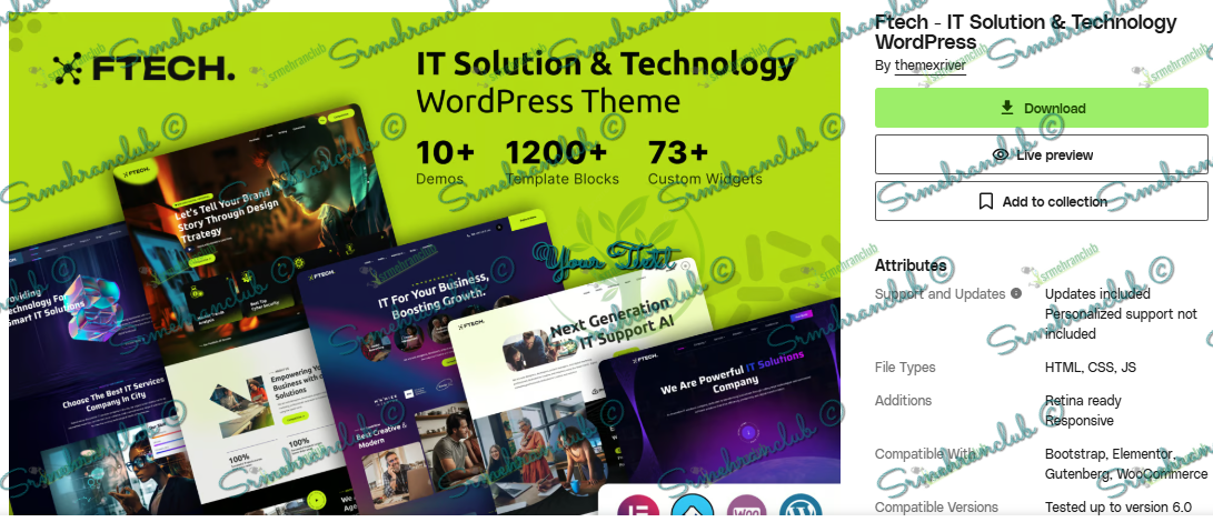 Ftech - IT Solution & Technology WordPress
