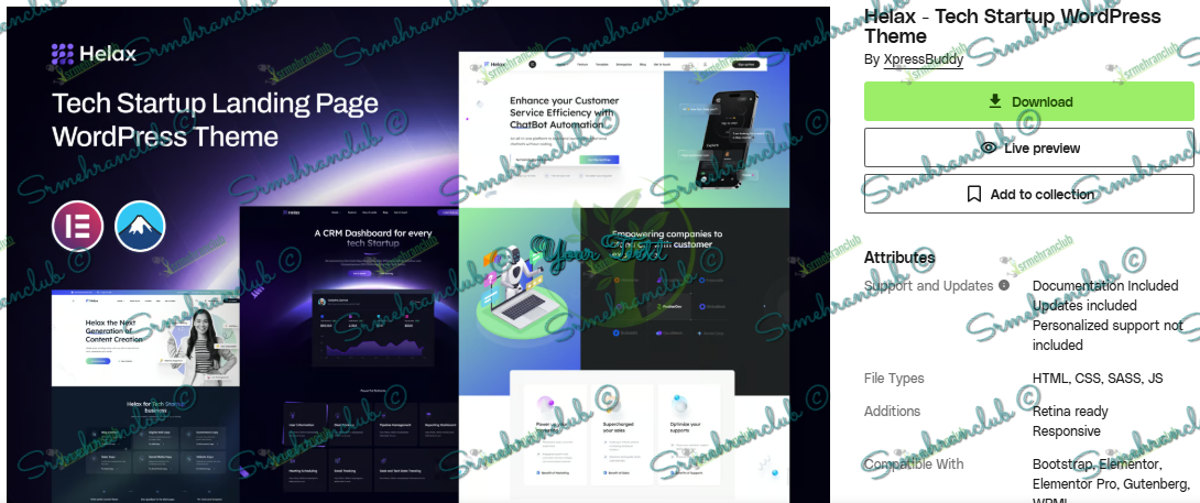 Helax - Tech Startup WordPress Theme