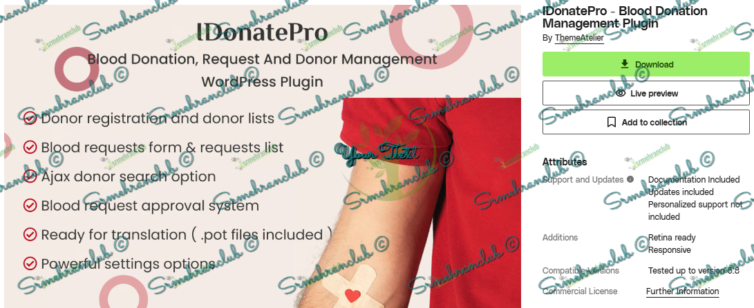 Download IDonatePro - Blood Donation Management Plugin