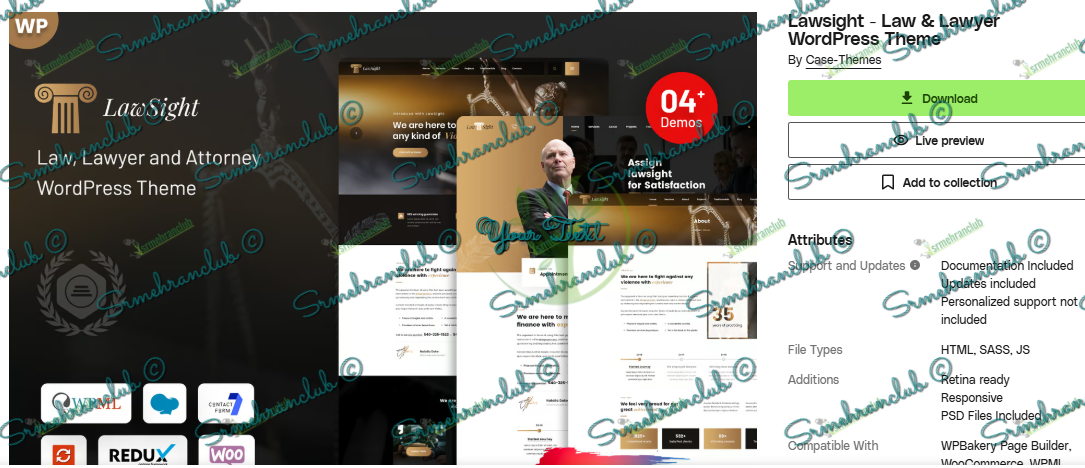 Lawsight - Law & Lawyer WordPress Theme