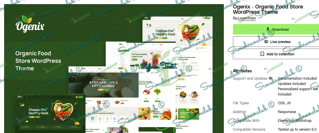 Ogenix - Organic Food Store WordPress Theme