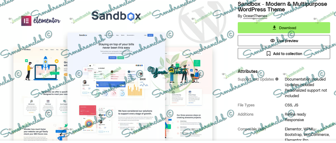 Sandbox - Modern & Multipurpose WordPress Theme
