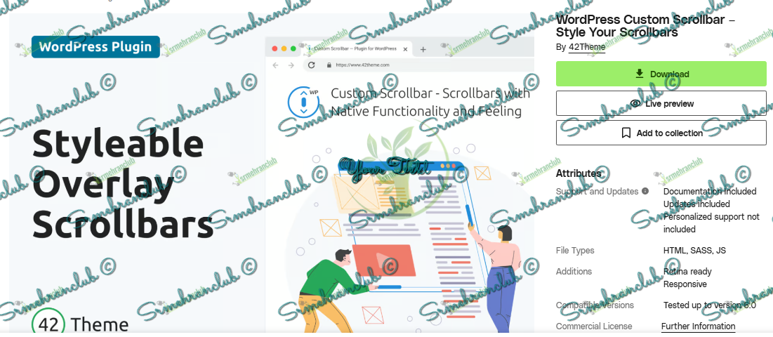 Download WordPress Custom Scrollbar – Style Your Scrollbars
