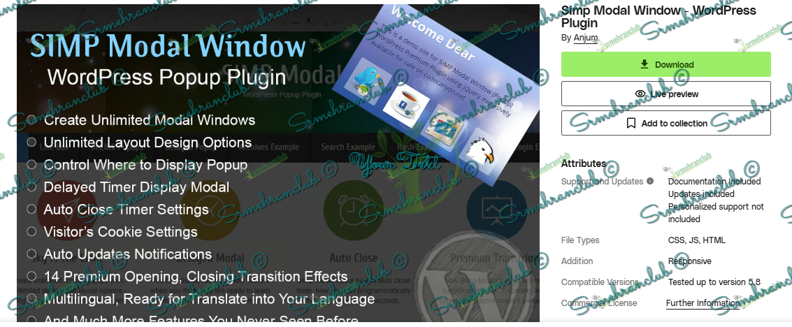 Download Simp Modal Window - WordPress Plugin