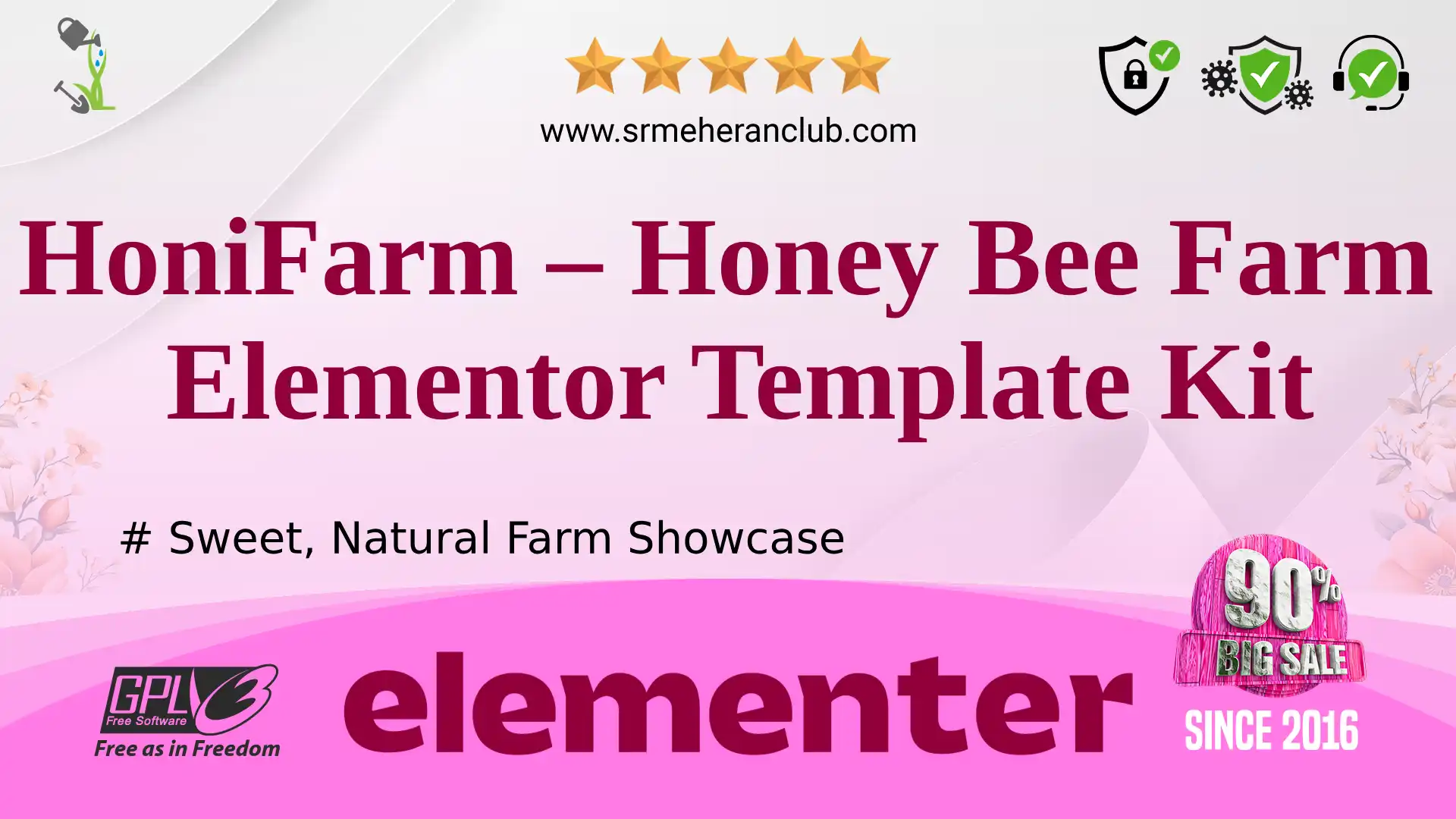 Download HoniFarm - Honey Bee Farm Elementor Template Kit