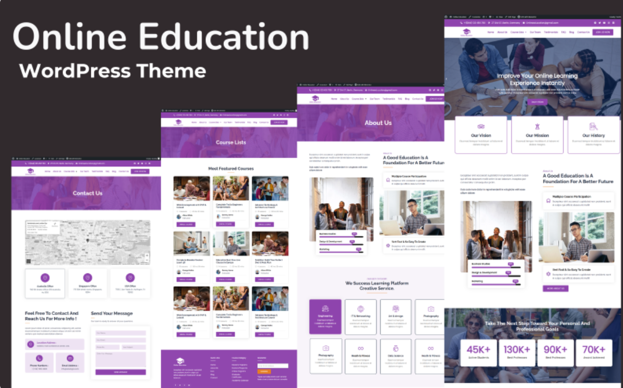 Online Education WordPress Theme Free Download (GPL)