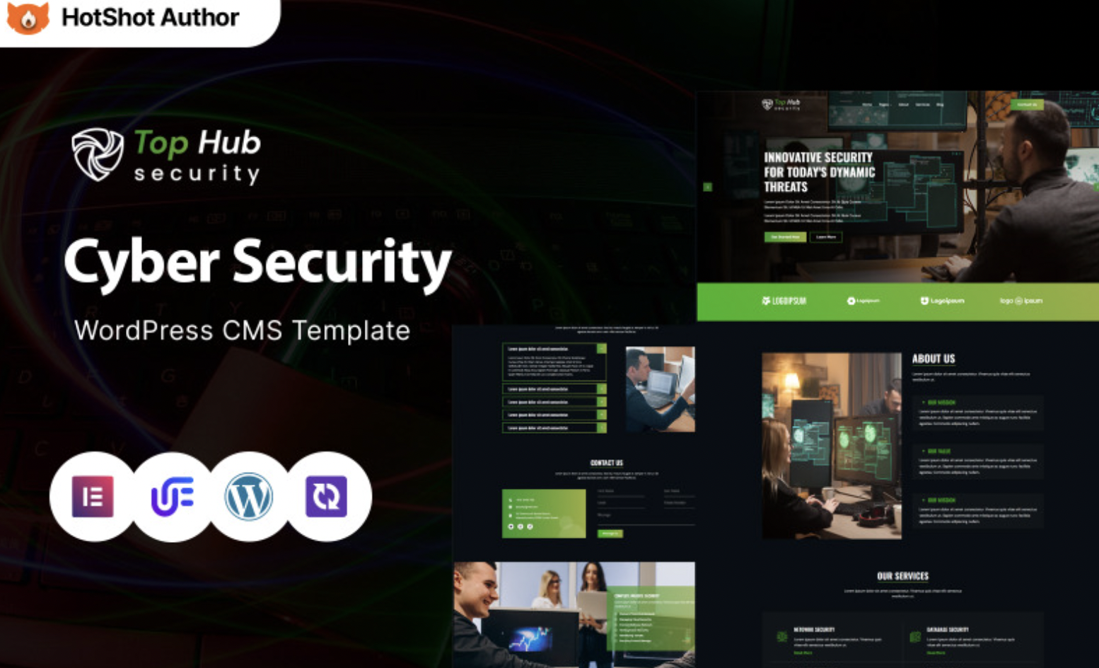 Top Hub Cybersecurity Theme Free Download – GPL Version