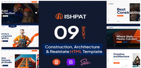 Ishpat Construction HTML Template Free Download GPL